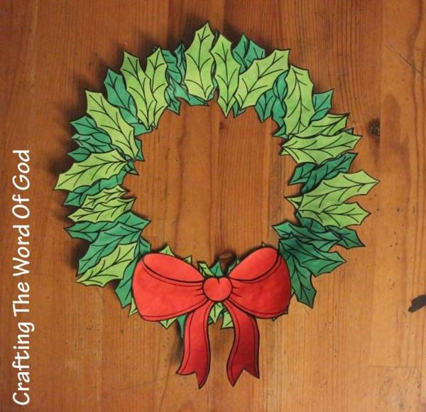 Basic Christmas Wreath « Crafting The Word Of God
