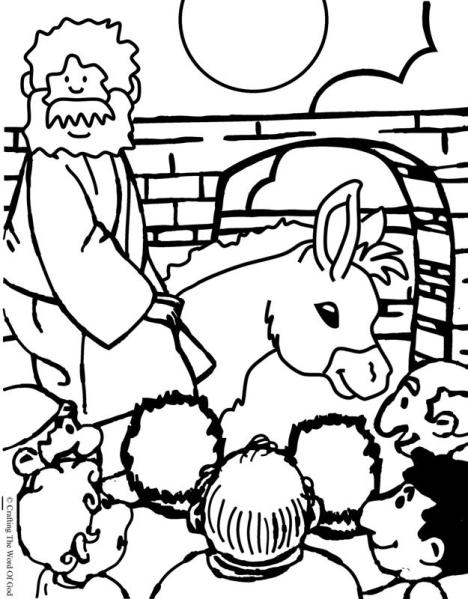 Jesus Enters Jerusalem- Coloring Page « Crafting The Word Of God