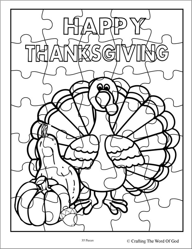 Thanksgiving Puzzle 3- Activity Sheet « Crafting The Word Of God