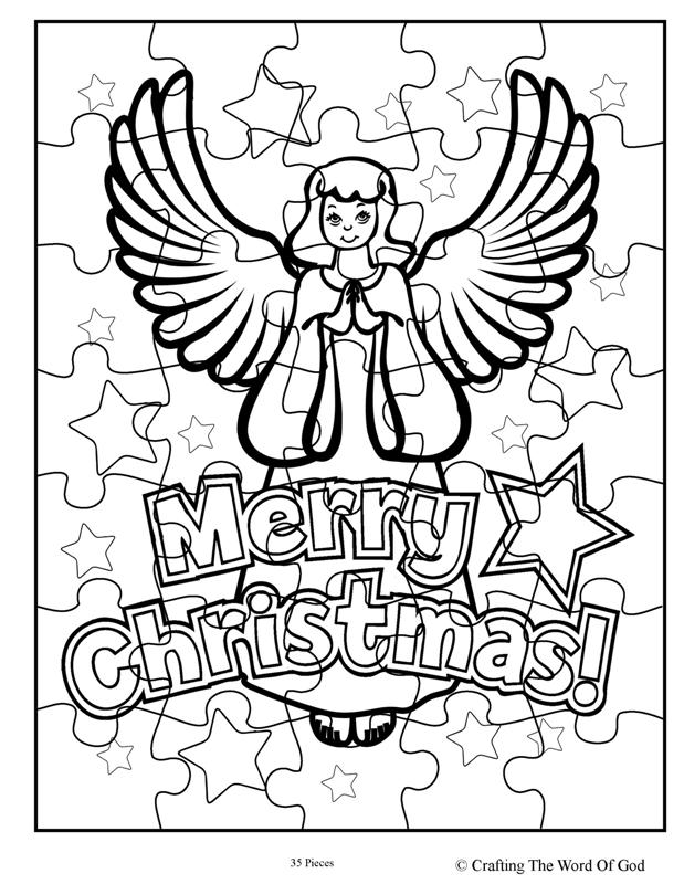 Christmas Angel Puzzle- Activity Sheet « Crafting The Word Of God