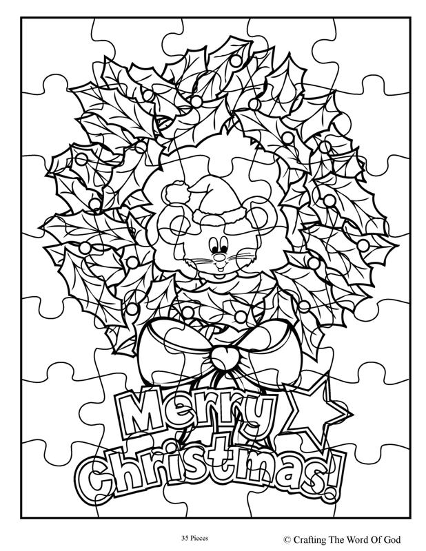 Christmas Wreath Puzzle- Activity Sheet « Crafting The Word Of God