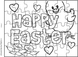 Happy Easter 2 Puzzle- Activity Sheet « Crafting The Word Of God
