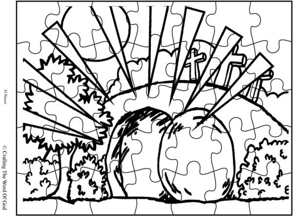 The Empty Tomb Puzzle- Activity Sheet « Crafting The Word Of God