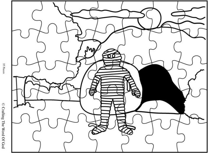 Lazarus Raised From The Dead Puzzle- Activity Sheet « Crafting The Word ...