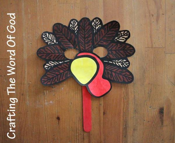 Thanksgiving Turkey Mask 1 « Crafting The Word Of God