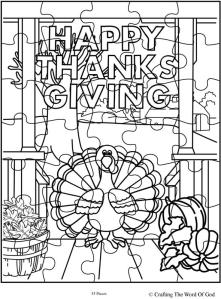 Thanksgiving Puzzle 11- Activity Sheet « Crafting The Word Of God