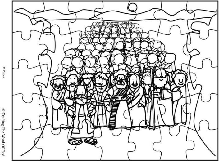 Crossing The Red Sea Puzzle- Activity Sheet « Crafting The Word Of God