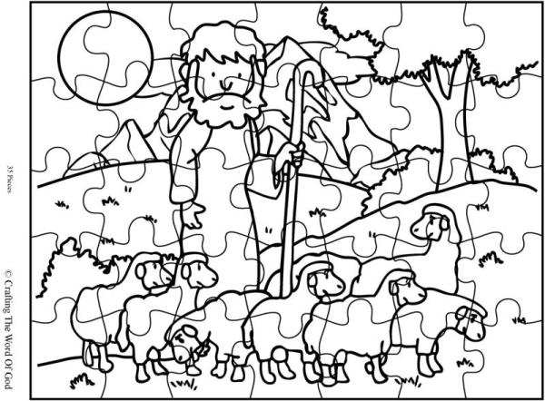 Lord Is My Shepherd Puzzle- Activity Sheet « Crafting The Word Of God