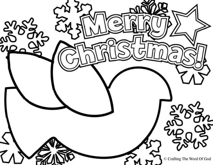Christmas Dove- Coloring Page « Crafting The Word Of God