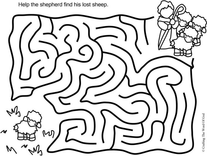 The Lost Sheep Puzzle- Activity Sheet « Crafting The Word Of God