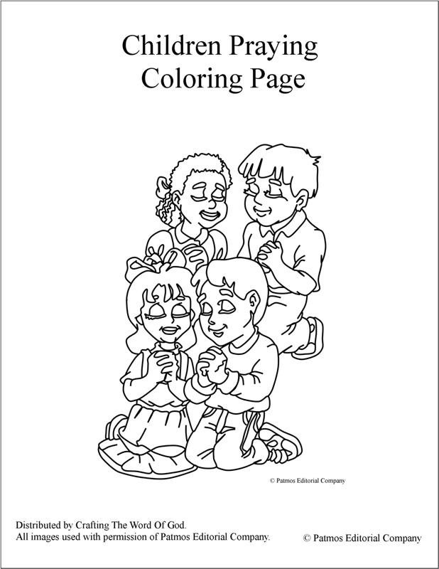 Children Praying- Coloring Page « Crafting The Word Of God
